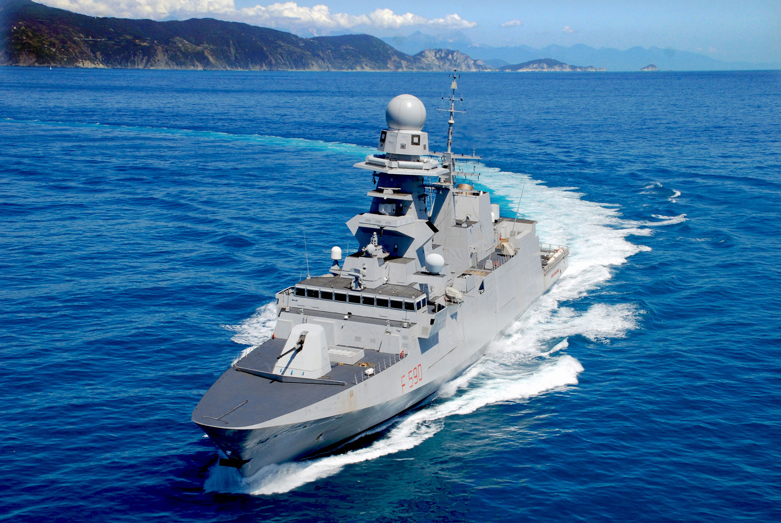 Italian frigate Bergamini joined the first EU-US exercise in the Indo ...